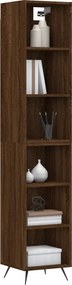 vidaXL Skříň highboard 34,5x32,5x180 cm kompozitní dřevo [3189804] Barva: Černá