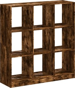 Knihovna kouřový dub 102 x 32 x 108 cm kompozitní dřevo 3307841