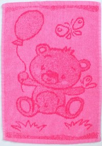 Profod Dětský ručník Bear pink 30x50 cm