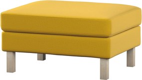 Potah na podnožku IKEA Karlstad barva žlutá látka sametová
