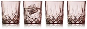 Lyngby Glas Sada sklenic na whisky Sorrento 32 cl (4 ks) Pink