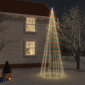 Vánoční strom s hrotem 732 barevných LED diod 500 cm - Default Title
