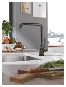 Grohe Essence - Páková dřezová baterie, DN 15, Hard Graphite 30269A00