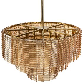 Toolight Závěsné osvětlení Crystal Modern D16 APP1677-8CP hnědé