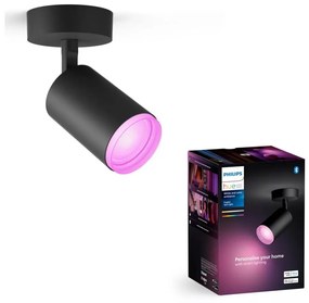 Philips - LED RGBW Stmívatelné bodové svítidlo Hue FUGATO 1xGU10/4,2W/230V černá