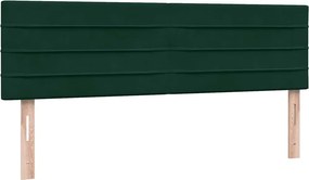 Box spring postel s matrací tmavě zelená 160x220 cm samet 3318246
