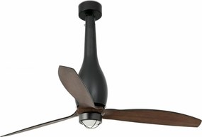 FARO 32004-10 ETERFAN M LED, černá/dřevo, stropní ventilátor s DC motorem - FARO