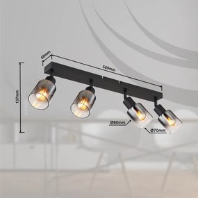 Globo 54308-4 - Bodové svítidlo HUBERTUS 4xE14/40W/230V