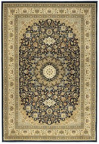 Koberce Breno Kusový koberec KENDRA 711/DZ2B, Modrá, Vícebarevné, 133 x 190 cm