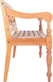 Lavice Batavia 98 cm masivní mahagon světle hnědá 246967