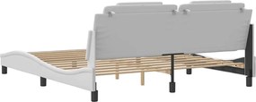 Rám postele Viana bez matrace bílý 180x200 cm umělá kůže 3208111