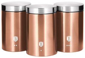 BERLINGERHAUS Dóza na potraviny sada 3 ks Rosegold Metallic Line BH-1605