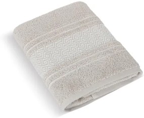 Bellatex Froté ručník Mozaika, béžový - 50x100 cm