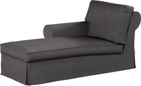Potah na lenošku Ektorp levý barva šedá látka pletený vzor