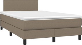 Box spring postel s matrací taupe 120x200 cm textil 3139885