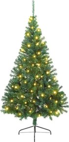 Umělý osvětlený vánoční stromeček Zelená 210 cm PVC 3397020