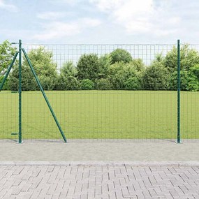 Evropský plot s betonovou základnou 10 x 1,4 m Zelená Síťovina 3350881