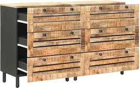 Úložné skříně 2 ks 120 x 33 x 75 cm Masivní mangové dřevo 3310163