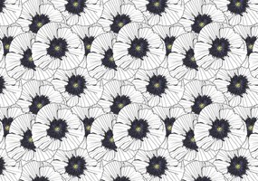 Fototapeta - Květinový vzor (254x184 cm)