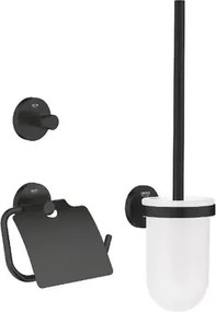 Grohe QuickFix Start - Set doplňků pro toaletu 3 v 1 matná černá