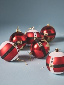 Sinsay - Vánoční ozdoby s motivem obleku Santa Clause - červená