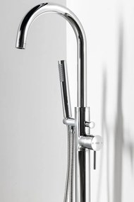 Aqualine Ceto vanová baterie s připojením do podlahy výška 1175 mm chrom BV357