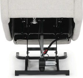 Polohovací křeslo béžové, elektrické TV-L8963 CRM2