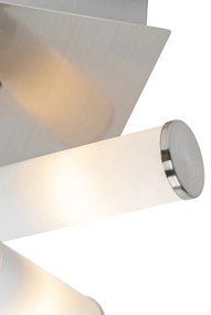 Moderní koupelnové stropní svítidlo ocelové 4-světelné IP44 - Van