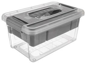 Orion Organizér, úložný box, 2v1, multifunkční použití, šedý STORMAX - 9l