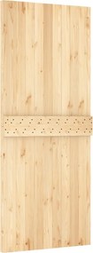 vidaXL Posuvné dveře s kováním 85 x 210 cm masivní borové dřevo [3203238]