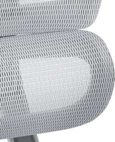 Kancelářská ergonomická židle PORTE — síťovina, šedá