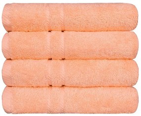 SCANquilt bavlněný ručník COTTONA meruňková osuška 100 x 150 cm