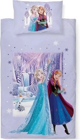 Povlečení do dětské postýlky Ledové království - motiv Anna a Elsa - 100% bavlna - 40x60 cm + 100x135 cm