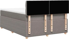 Box spring postel s matrací taupe 140x190 cm textil 3287462