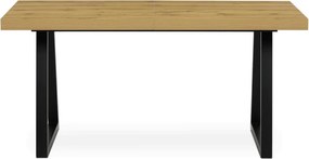 Jídelní stůl rozkládací 160- HT-R5624 OAK, lamino, dub (160 x 90) cm