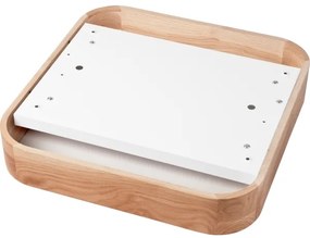 Stropní svítidlo OAK SQUARE 4xE27/15W/230V 45x45 cm dub