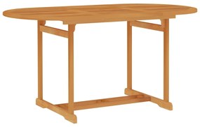 315102 vidaXL Zahradní stůl 150 x 90 x 75 cm masivní teakové dřevo