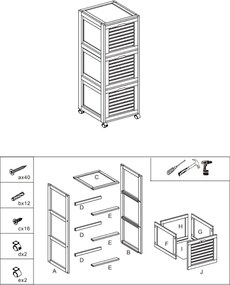Skříň na kolečkách, praktická a mobilní komoda, která bude použita v každé místnosti