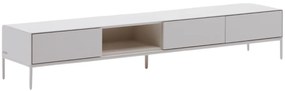 OnaDnes -20% Bílý lakovaný TV stolek Kave Home Vedrana 195 x 40 cm