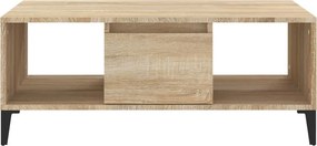 vidaXL Konferenční stolek 90 x 50 x 36,5 cm kompozitní dřevo [821071] Barva: Bílá