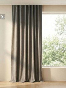 Sinsay - Zatemňovací závěs na pásce se sametovým zakončením - šedá