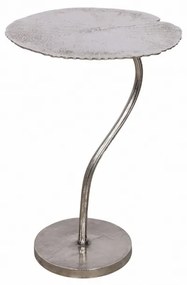 Konferenční stolek Leaf 42cm stříbrný
