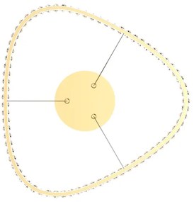 Zuma Line MD3169-1-3GT - LED Lustr na lanku ATHESA LED/25W/230V 2700-6000K + DO