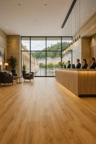 Beaulieu International Group, PVC podlaha - lino Master X Premium 3812, na míru, šíře 4m, hnědá, bez podkladu, chodba / předsíň