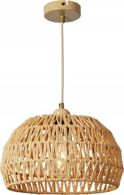 Forcoso Závěsná lampa Rattan Boho Rustikální do ložnice Obývacího pokoje Kuchyně