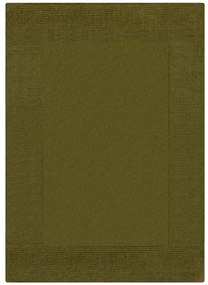 Flair Rugs koberce Kusový ručně tkaný koberec Tuscany Textured Wool Border Green - 120x170 cm