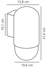 Nordlux - Venkovní nástěnné svítidlo HEKA 1xE27/60W/230V IP54 béžová