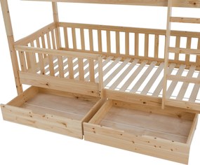 Montessori patrová postel, přírodní, VENITA TYP 2