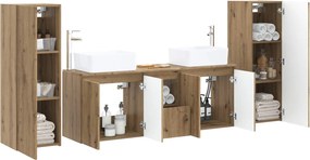 Sada koupelnového nábytku 5 ks Dub artisan 33 x 34,5 x 100 cm 3406002