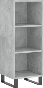 vidaXL Skříň highboard 34,5 x 34 x 180 cm kompozitní dřevo [3199389] Barva: Černá
